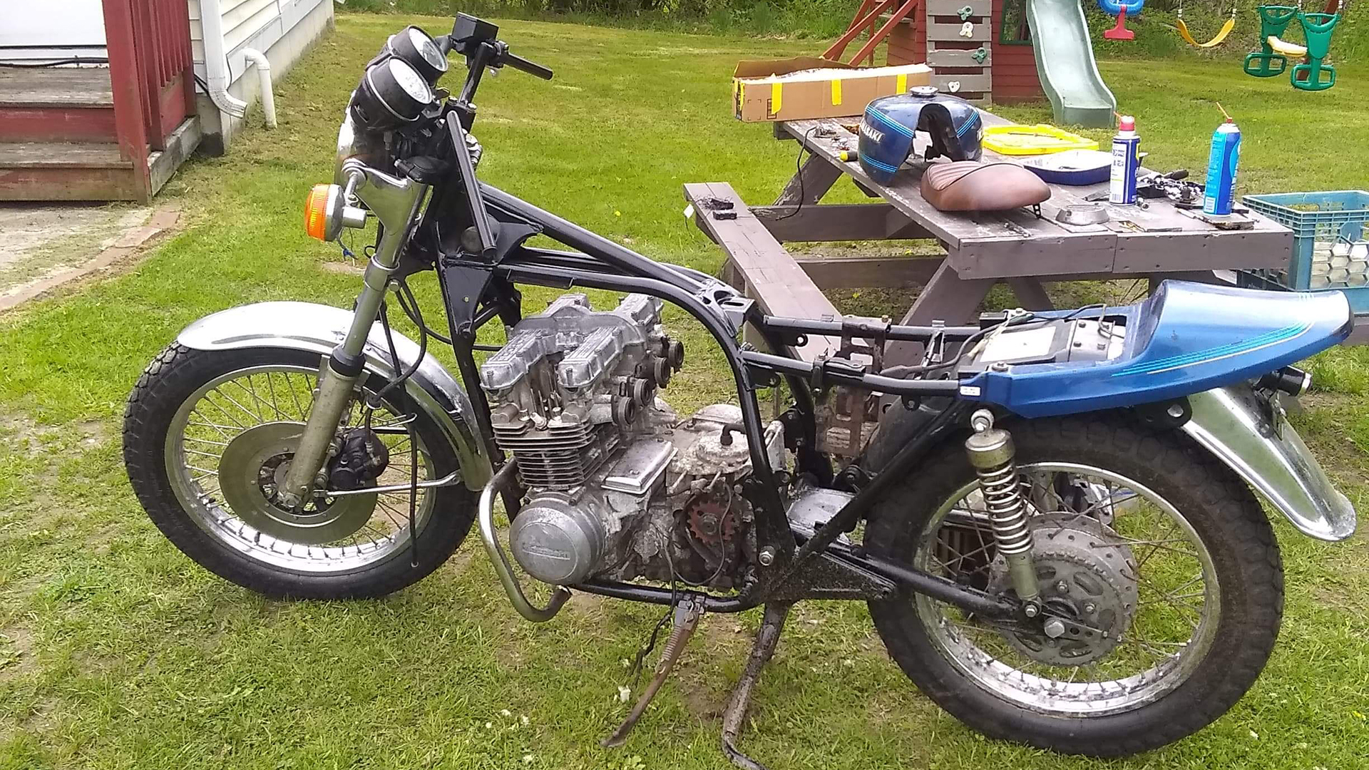 1978 Kawasaki KZ650 B2 - Dennis Kirk - Garage Build